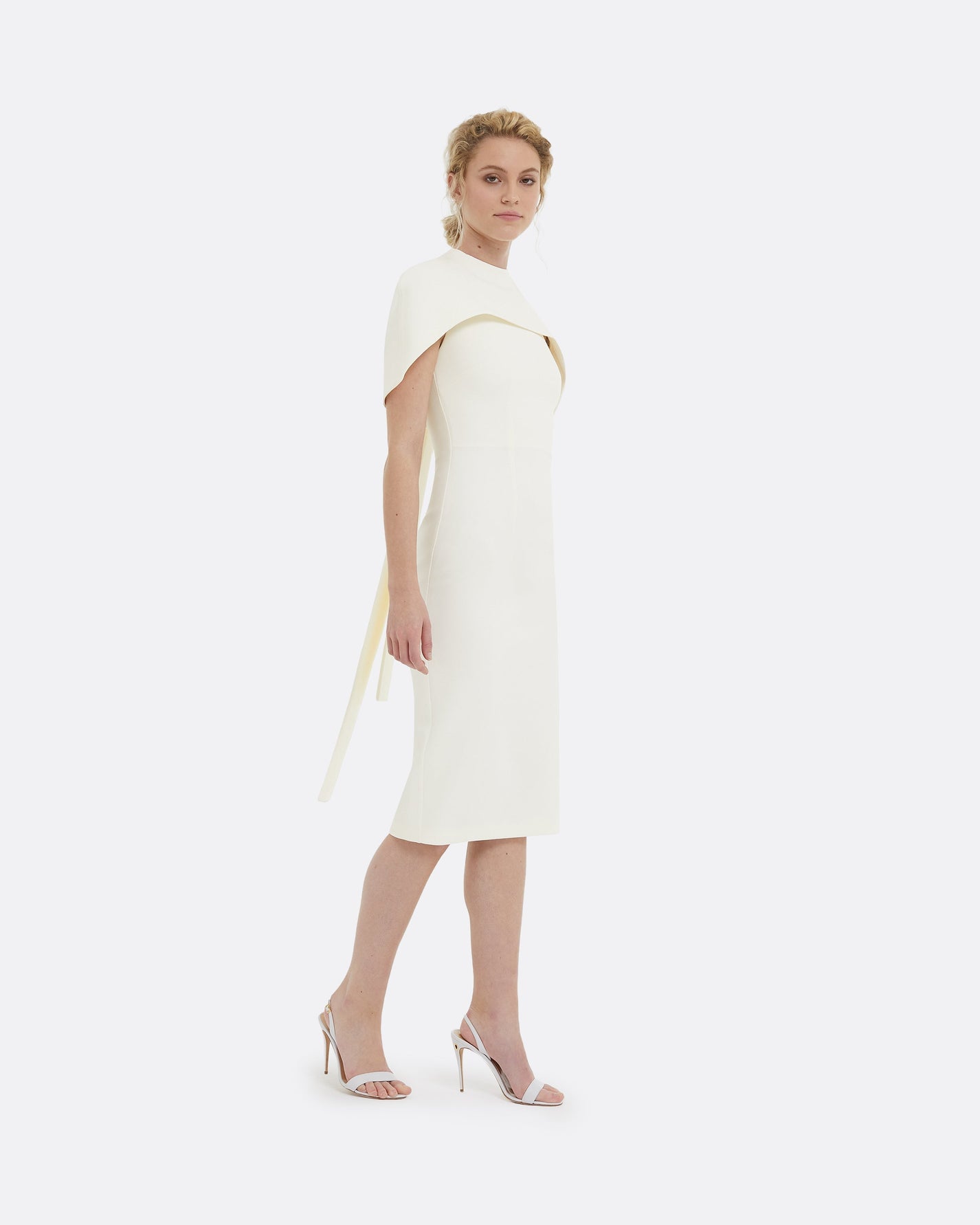 Kalika Ivory Midi Dress – Maison Safiyaa USA