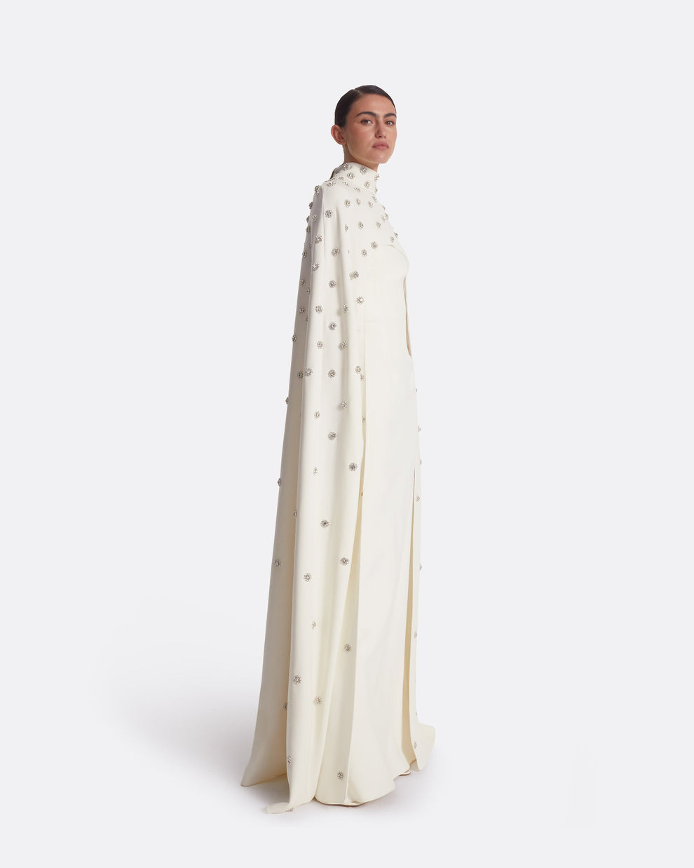 Manore Ivory Harness With Soshin Long Dress – Maison Safiyaa USA