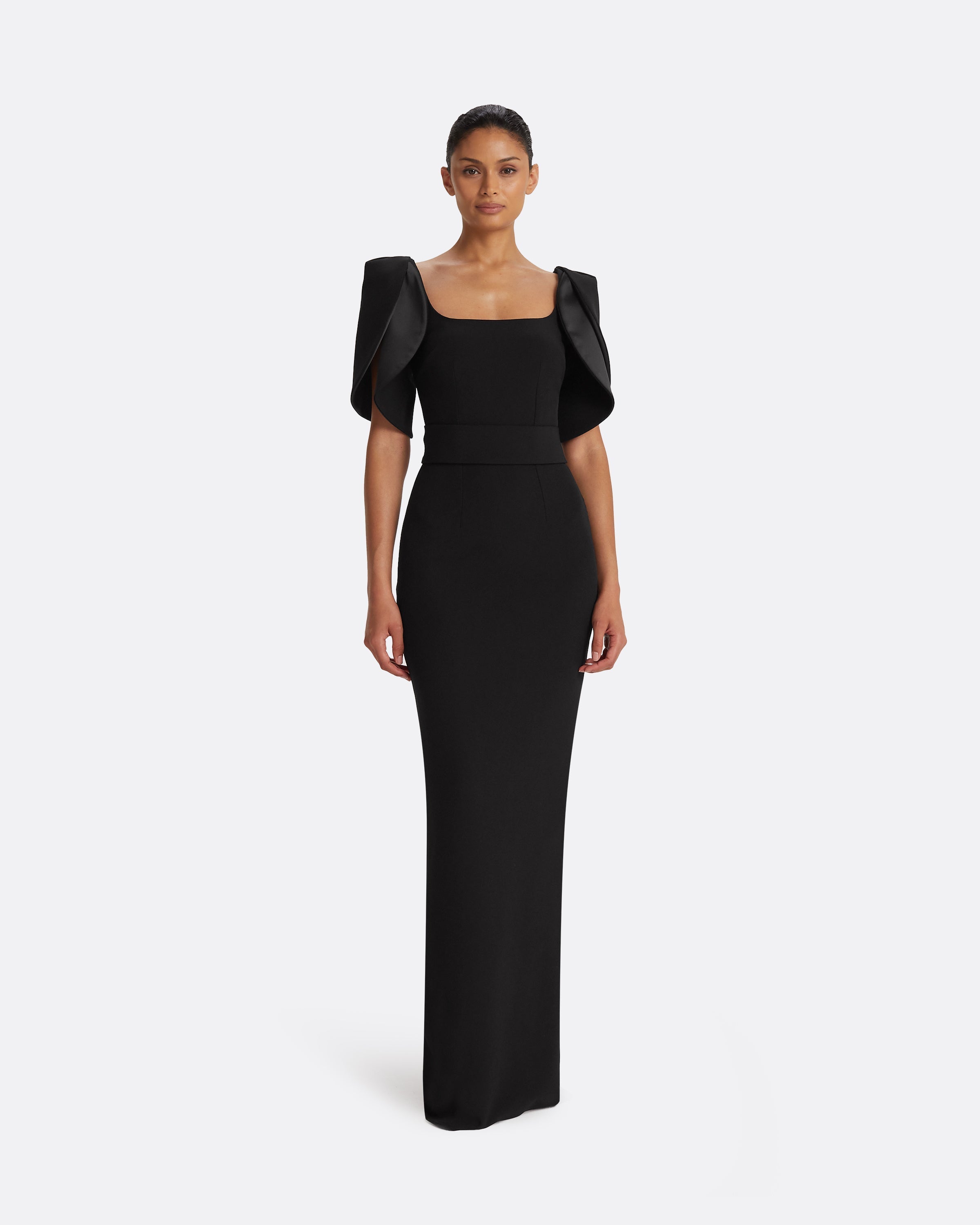 Dara Black Long Dress – Maison Safiyaa USA