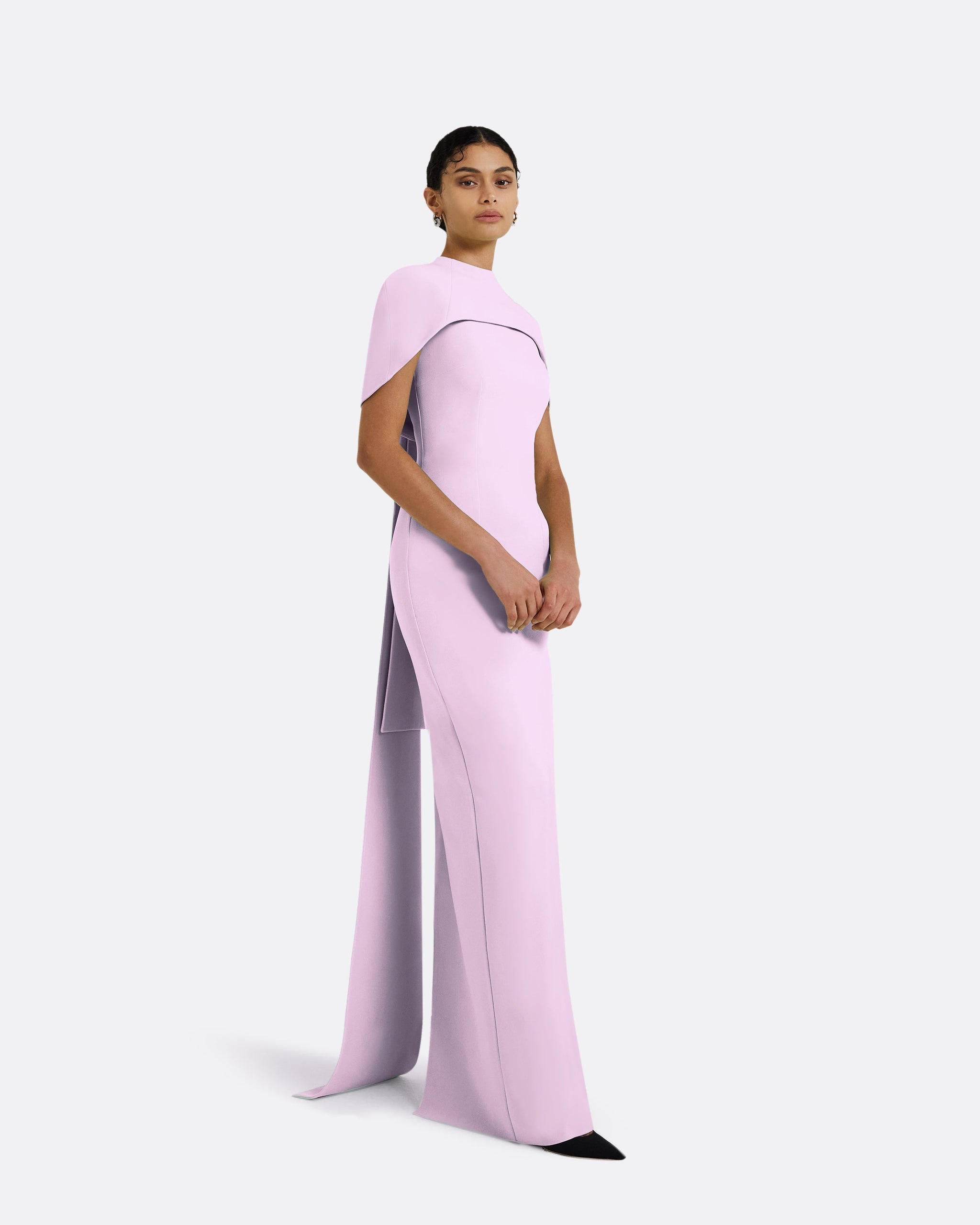 Kalika Lavender Long Dress – Maison Safiyaa USA