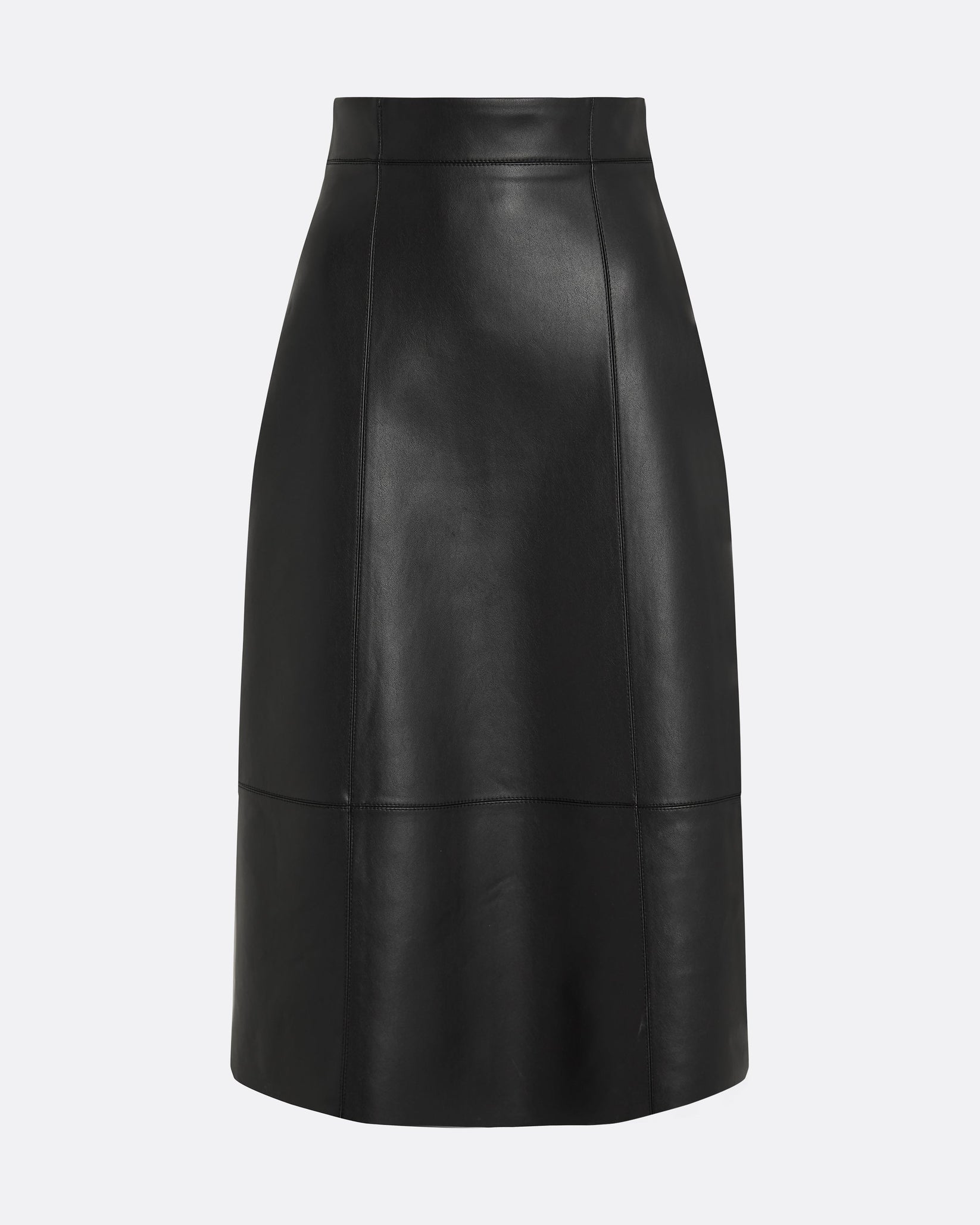 Mathilde Black Vegan Leather Skirt – Maison Safiyaa USA