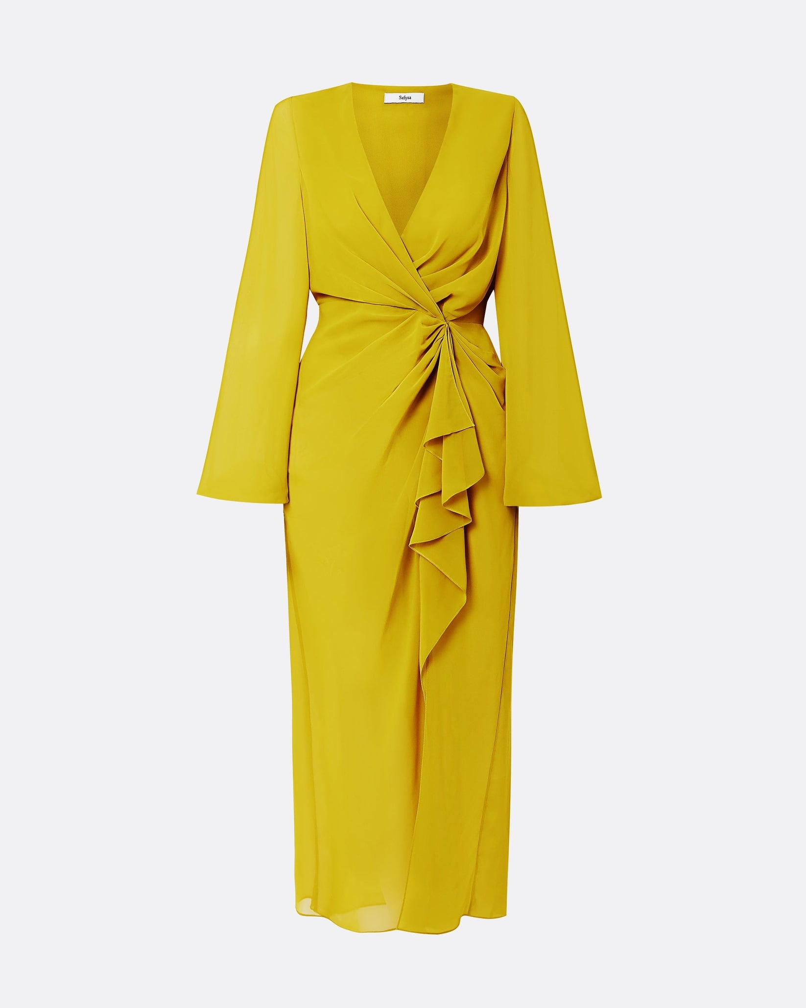 Prova Chartreuse Midi Dress – Maison Safiyaa USA