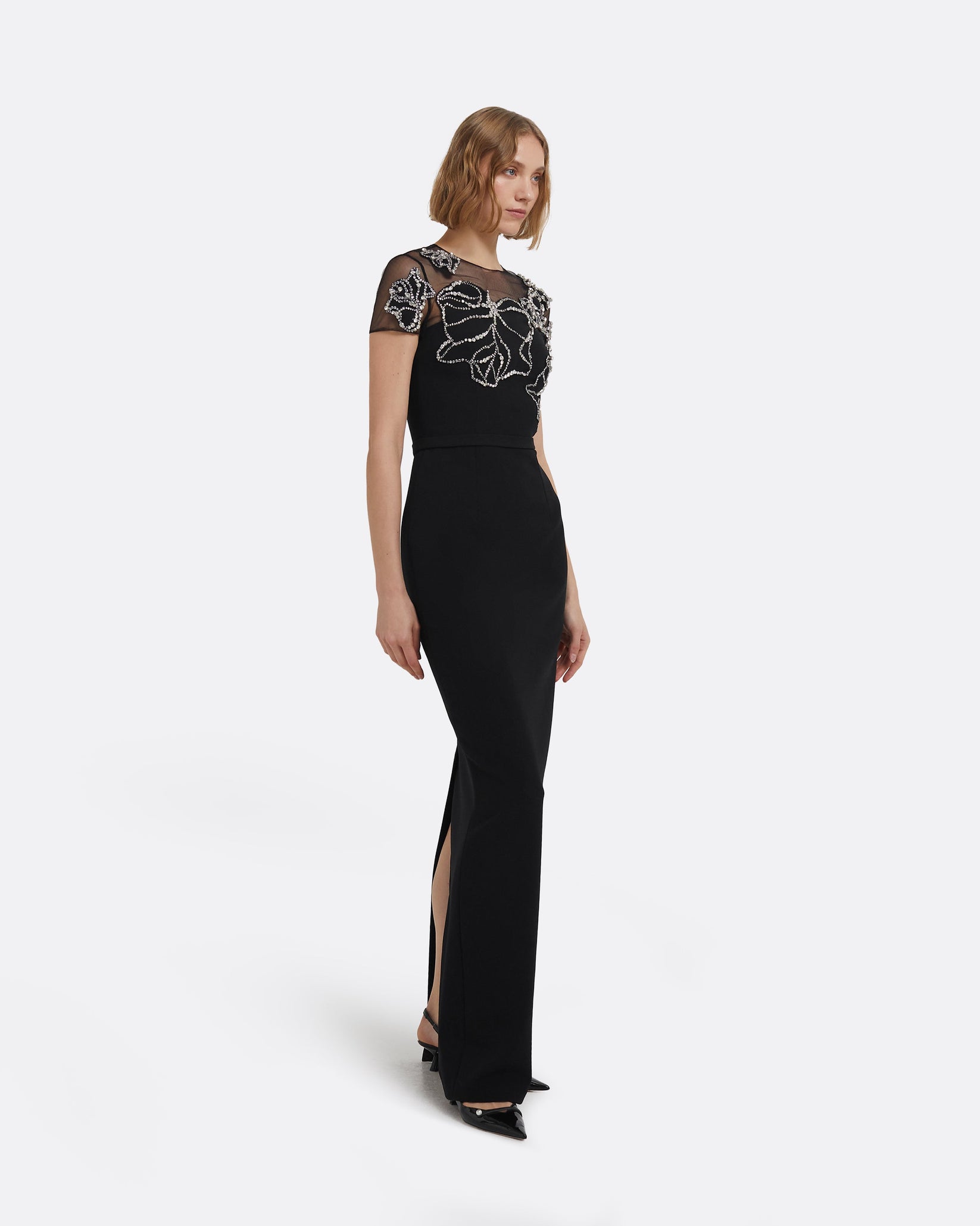 Solani Long Dress In Black – Maison Safiyaa USA