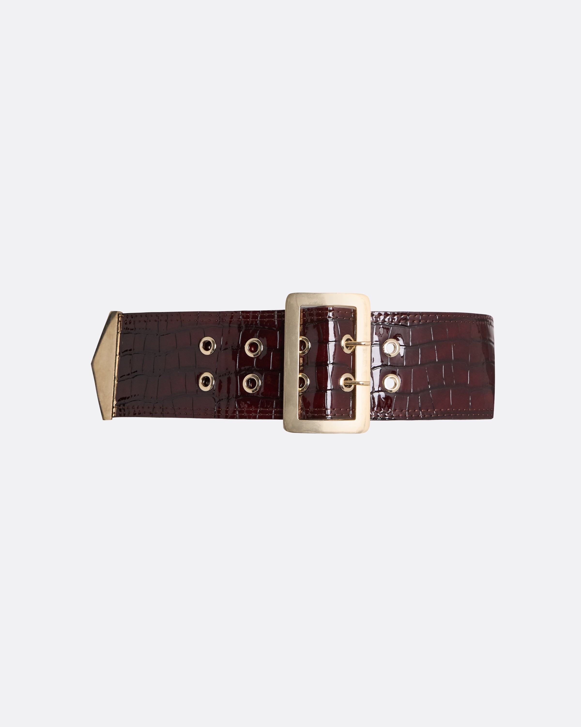 Britta Burgundy Belt – Maison Safiyaa USA